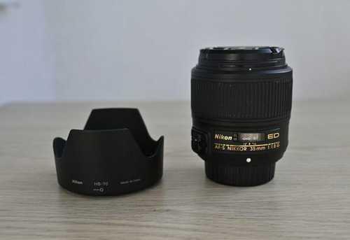 Фотообъектив Nikkor 35mm 1.8 ED для Nikon