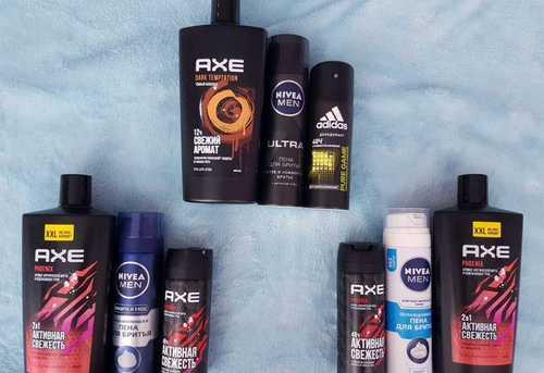 Axe дезодорант, axe гель, пена для бритья nivea