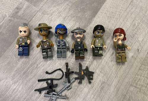 Lego фигурки людей человечки военные