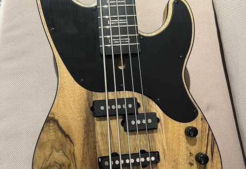 Бас-гитара schecter model-T 5 exotic black limba