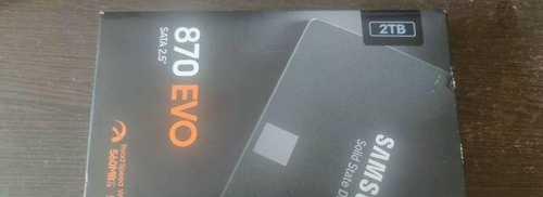 Новый диск ssd Samsung SSD 870 EVO SATA 2.5 2TB