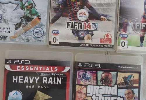 PS3 игры FIFA 14,16 SSX Heavy Rain GTA5