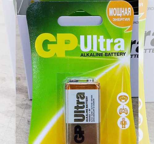 Батарейка крона щелочная 6LR61 GP Ultra 9V