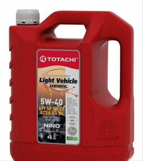 Моторное масло totachi niro LV Synthetic SAE 5W-40