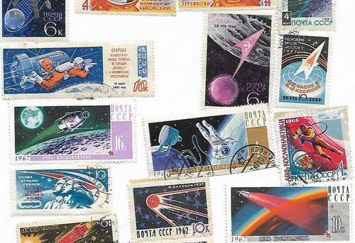 Почтовые марки СССР - Космос
