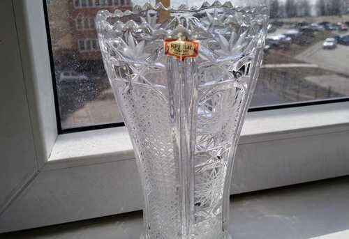 Хрустальная ваза, Чехия 20 см