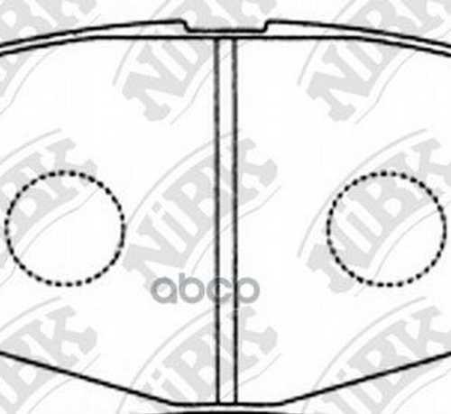 Колодки тормозные дисковые перед PN1448 NiBK