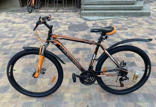 Велосипед горный Черно оранжевый