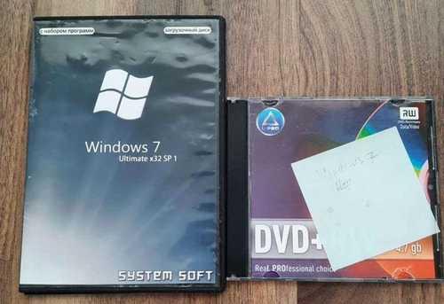Установочный диск windows 7 2шт