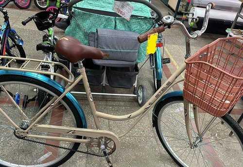 Велосипед дорожный Стелс-28"низкая рама с корзиной