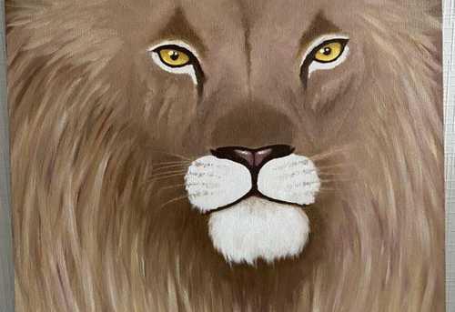 Картина портрет льва