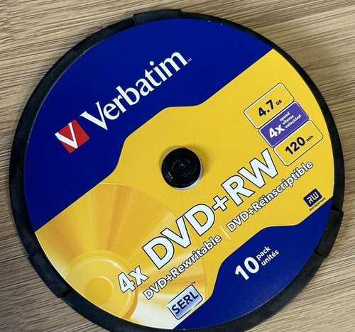 Verbatim Диск для записи DVD RW и DVD-RW, 4,7 гб