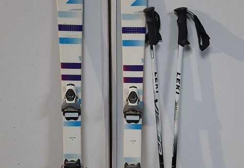 Горные лыжи женские комплект