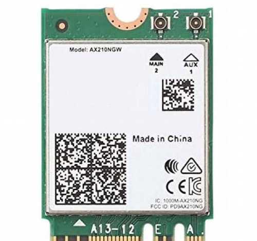 AX210.ngwg, Сетевая карта Intel AX210 Wi-Fi 6 (802.1