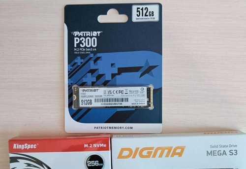 Новые SSD Накопители на 256гб, 512гб