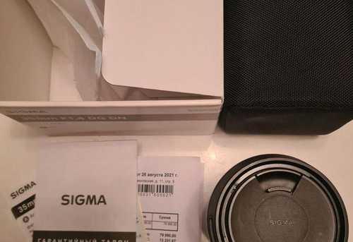 Sigma 35 mm 1.4 DG DN Sony E