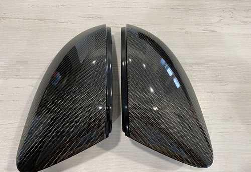 Накладки зеркал карбон Skoda Octavia A7