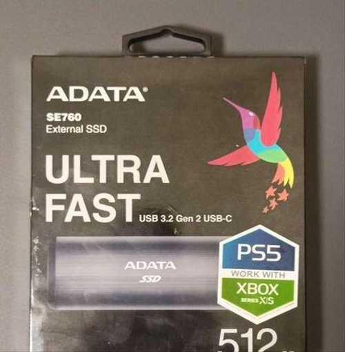 Внешний SSD 512 Гб A-Data SE760