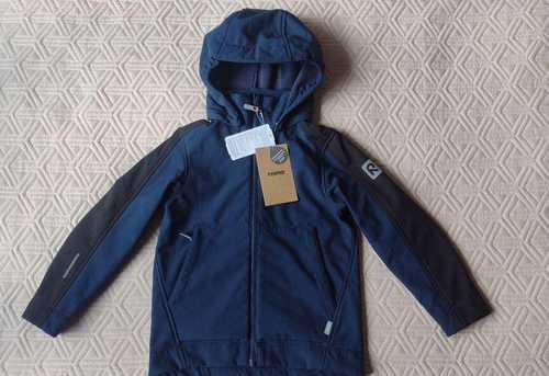 Новая куртка Softshell Reima 116 мальчик синий чер