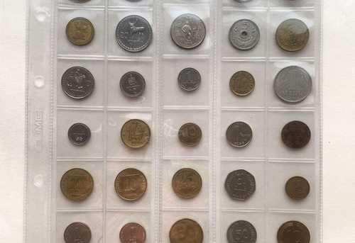 Монеты 35 шт. 20 стран набор монет 002