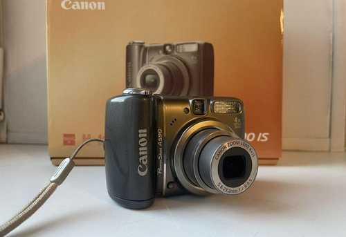 Компактный фотоаппарат Canon PowerShot A590 IS