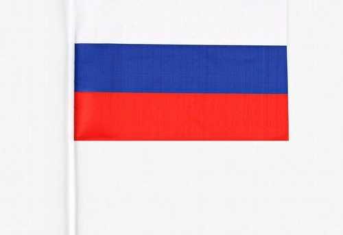Флаг России, 30 х 45 см, шток 60 см
