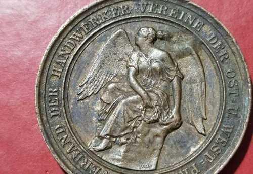 Медаль настольная Германия 1884 год