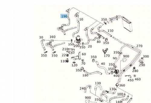 Патрубок дополнит. радиатора Sprinter Classic W909
