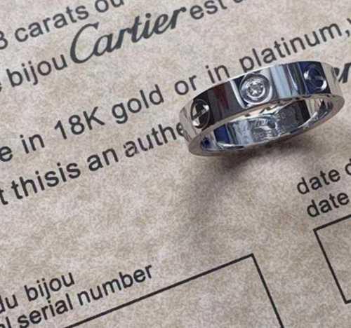 Обручальное кольцо Cartier Love, 1 бриллиант 0,13ct