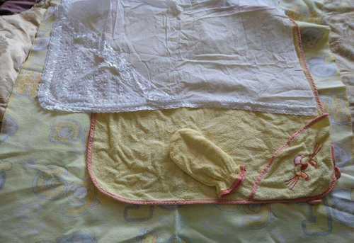 Одеяло, полотенце, кружевная пеленка