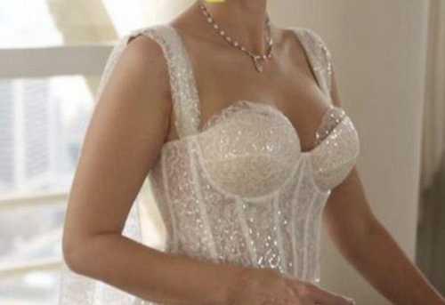 Уникальное свадебное платье 44-46