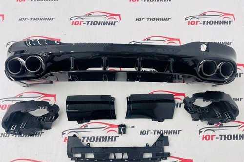 Диффузор с насадками на Mercedes CLA 118 2019