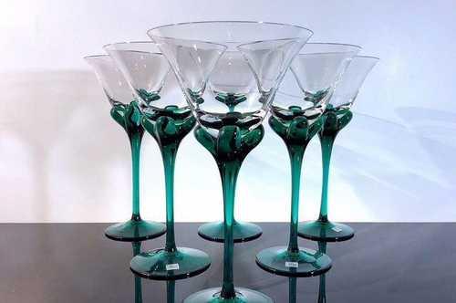 Редчайшие бокалы Glass Atelier Morava,Чехословакия