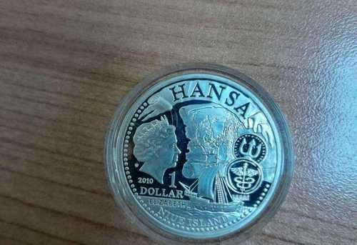 Монета Ниуэ 1 доллар, 2010, Великий Новгород