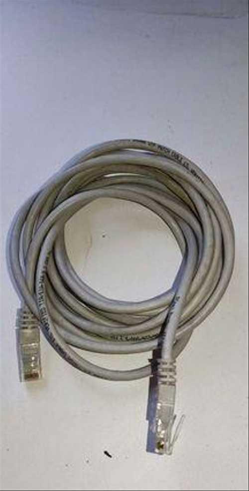 Интернет кабель, патч корд, LAN, RJ-45, кат. 5е,4м