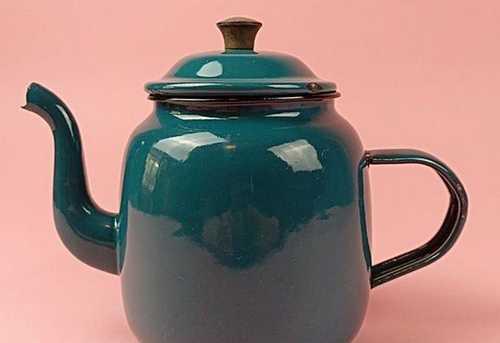 Эмалированный чайничек 1960х годов для декора. Маг