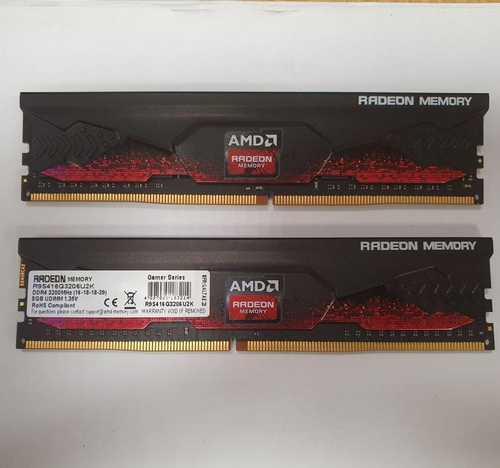 Оперативная память AMD DDR4 16Gb