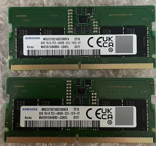 Оперативная память Samsung 16GB(2 х 8) DDR5 4800