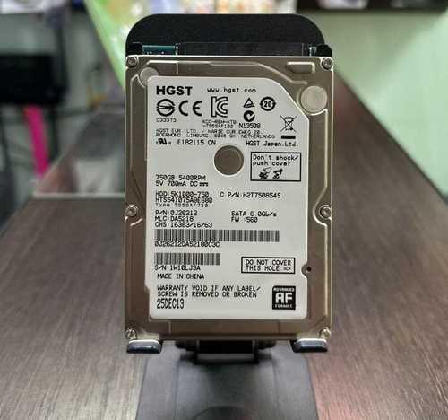 Жесткий диск hgst 750Gb HTS541075A9E680 SATA 2.5