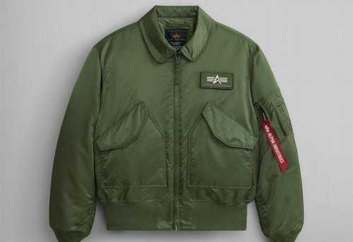 Бомбер мужской Alpha Industries CWU 45/P зеленый