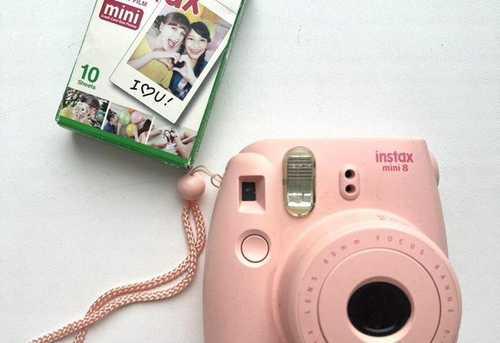 Плёночный фотоаппарат instax mini 8 розовый