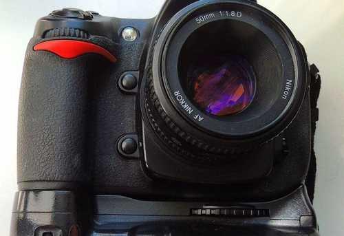 Nikon d300 с объективом Nikon AF Nikkor 50/1,8 б/у