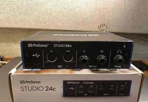 Аудиоинтерфейс звуковая карта PreSonus Studio 24C