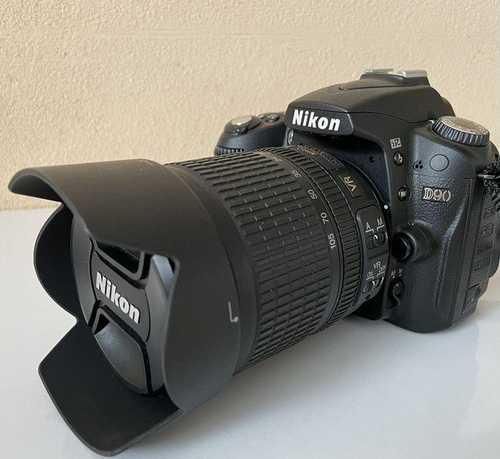 Фотокамера Nikon D90 с обьективом 18-105 VR Kit