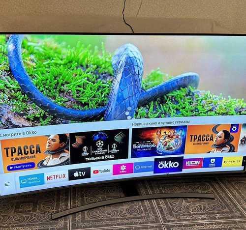 Curved 4K Samsung 55" Wi Fi, BT, Air Play, Tizen