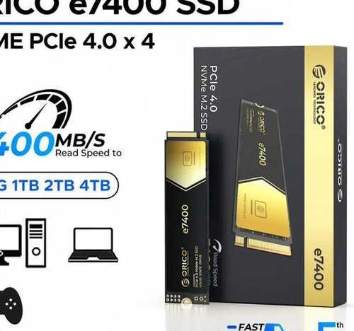 Ssd orico E7400 мб/с NEW m2 2280 1tb PCIe-4