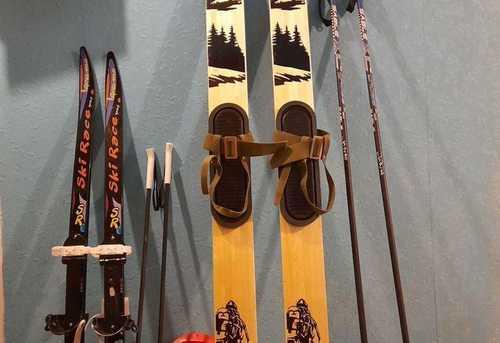Лыжи детские, подростковые и лыжи лесные взрослые