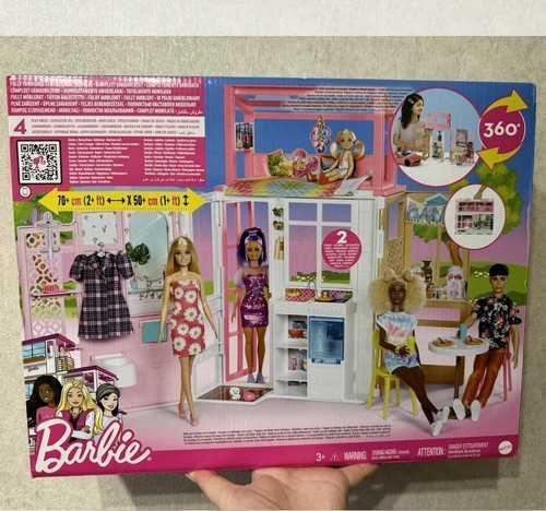 Дом Barbie с мебелью и аксессуарами HCD47