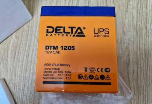 Аккумулятор Delta dtm 1205