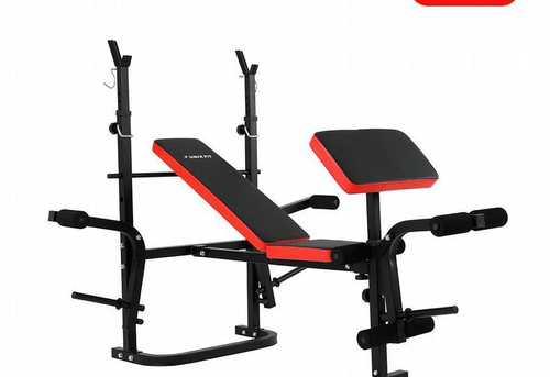 Скамья силовая со стойками unix Fit bench 120P